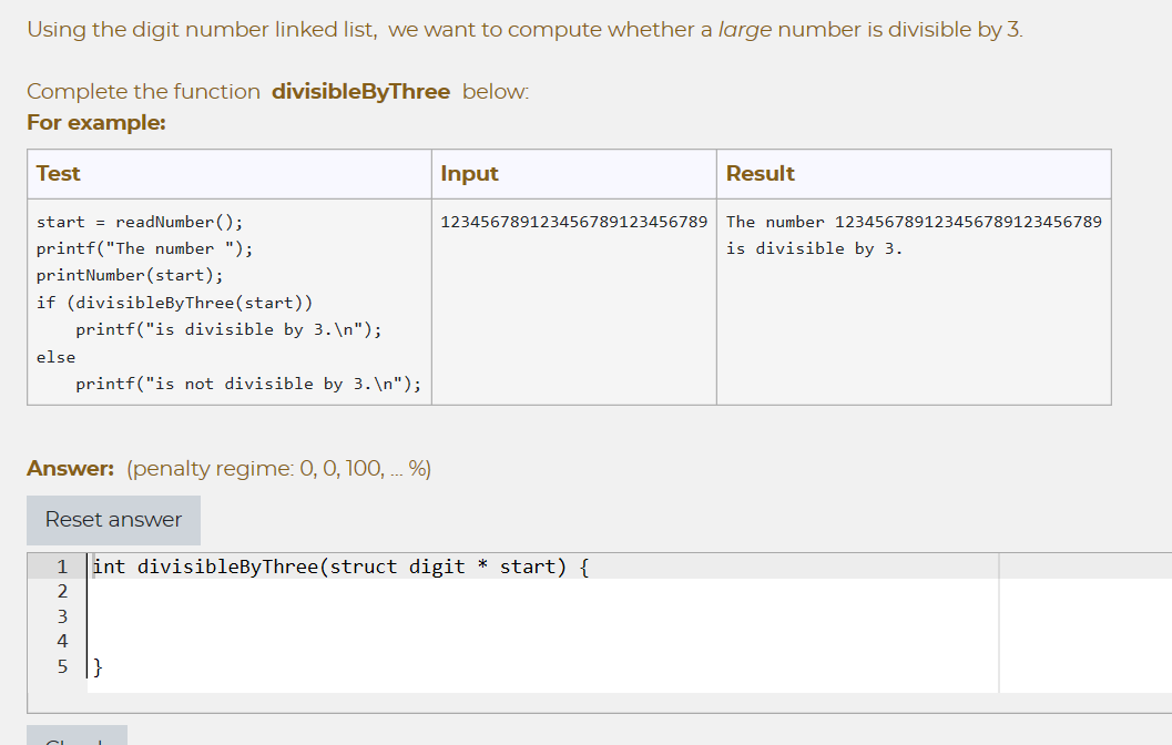 Using the digit number linked list, we want to | Chegg.com