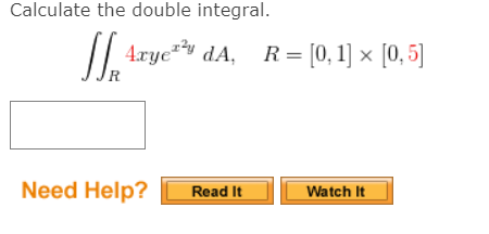 Solved Calculate the double integral. | Chegg.com