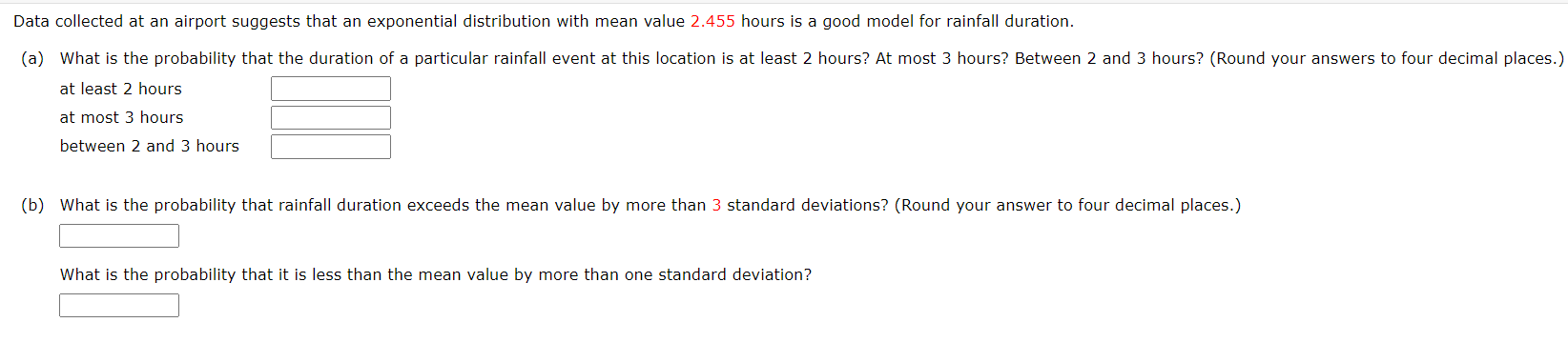 Solved Data collected at an airport suggests that an | Chegg.com