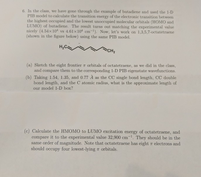 Solved 6. In the class, we have gone through the example of | Chegg.com