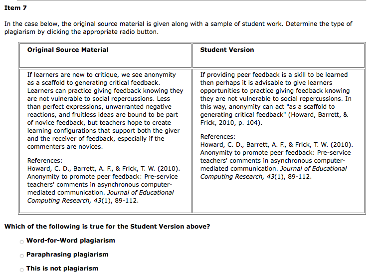 Solved Item 5 In the case below, the original source | Chegg.com