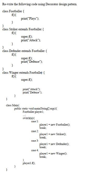 Solved (source code) Re-write the following code using | Chegg.com