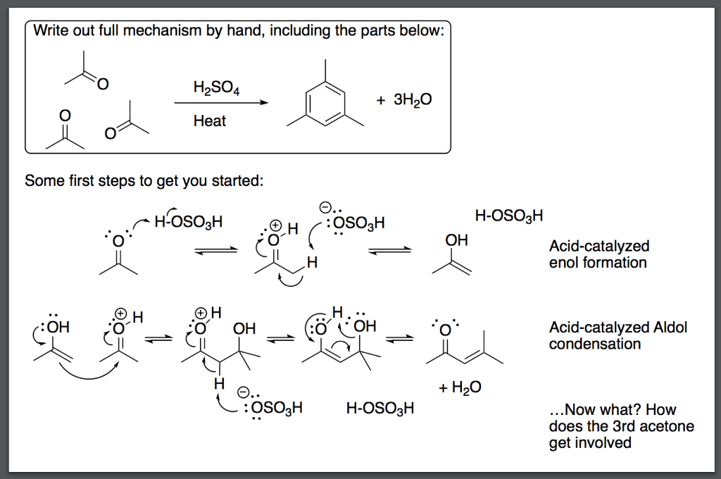Acid Catalyzed Aldol Reaction
