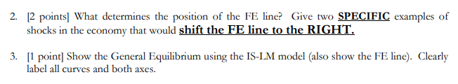 Solved 2. 12 points] What determines the position of the FE | Chegg.com