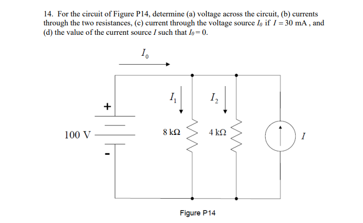 Solved 14. For the circuit of Figure P14, determine (a) | Chegg.com
