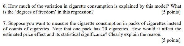 Solved Consider The Following Stata Output Based On The Data 