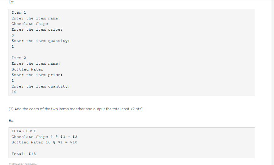Solved (1) Create three files to submit: - | Chegg.com