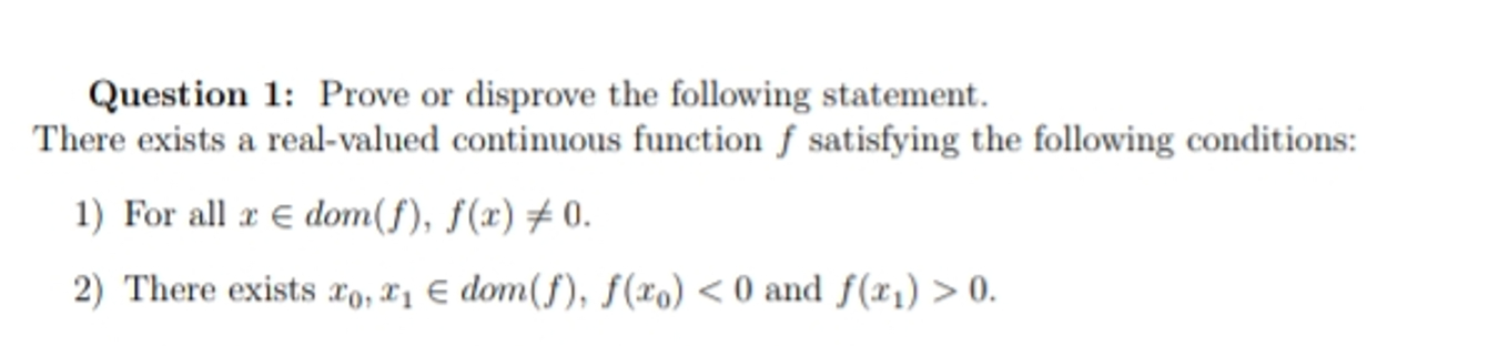 Solved Question 1: Prove or ﻿disprove the following | Chegg.com