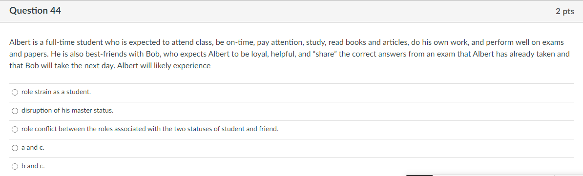 Solved Question 40 Two main types of statuses are ascribed | Chegg.com