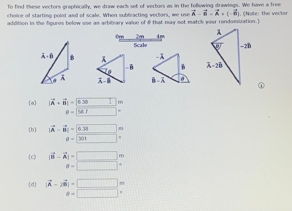 Solved The displacement vectors A and B shown in the figure | Chegg.com