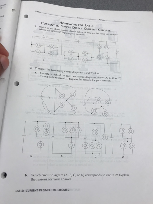 Solved Name Partners HOMEWORK FOR LAB S CURRENT IN SIMPLE | Chegg.com Solved Name Partners HOMEWORK FOR LAB S CURRENT IN SIMPLE | Chegg.com