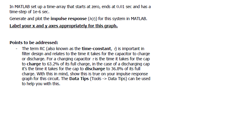 Solved: Exercise: A Passive, RC Low-pass Filter Is Shown I... | Chegg.com