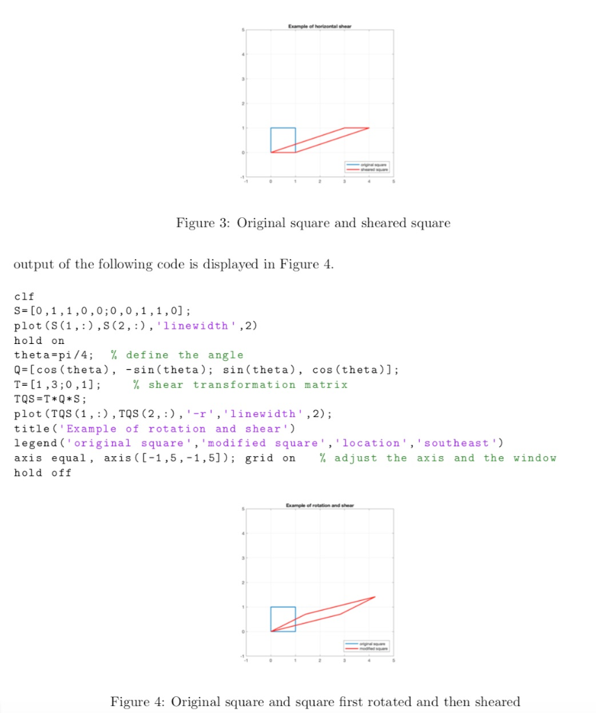 Solved EXAMPLE 4 3 We will apply a horizontal shear | Chegg.com