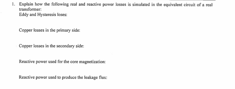 Solved 1. Explain how the following real and reactive power | Chegg.com