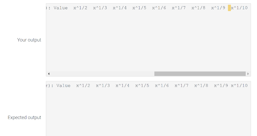 Solved I have an extra space at the end of my output. I | Chegg.com