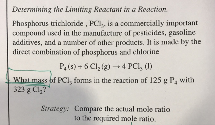 Solved Determining the Limiting Reactant in a Reaction. | Chegg.com
