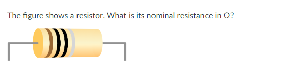 Solved The figure shows a resistor. What is its nominal | Chegg.com