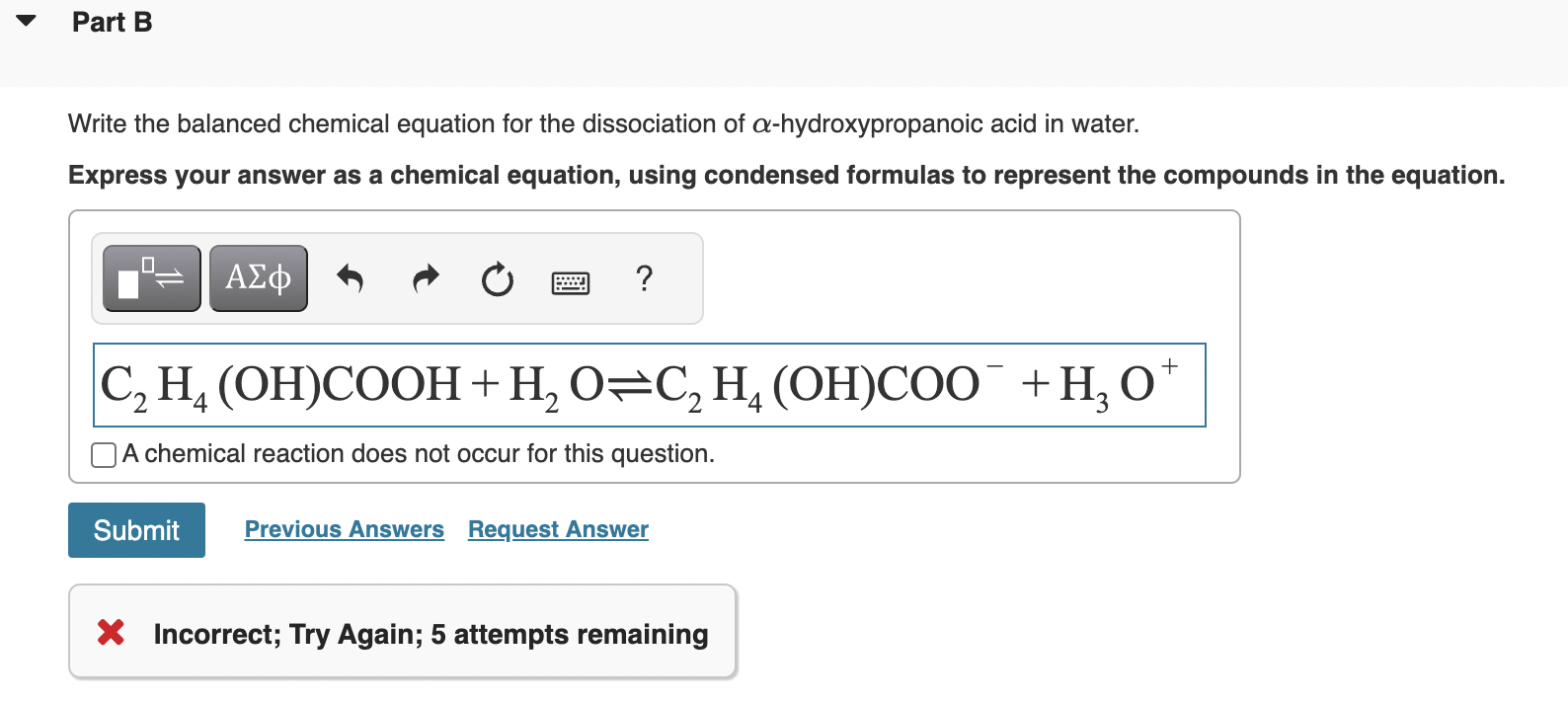 Solved Write The Balanced Chemical Equation For The