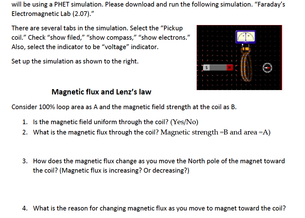 Solved will be using a PHET simulation. Please download and | Chegg.com Solved will be using a PHET simulation. Please download and | Chegg.com