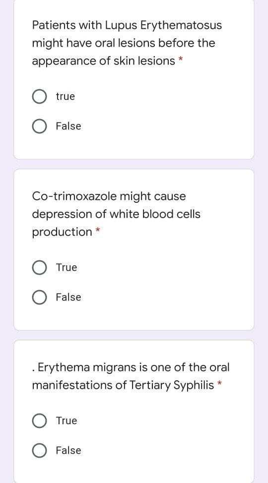 Solved Patients with Lupus Erythematosus might have oral | Chegg.com