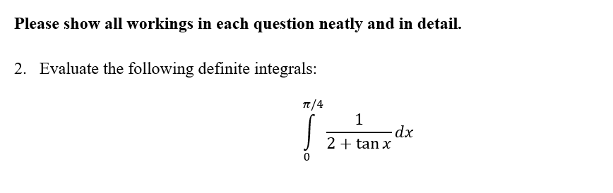 Solved Please show all workings in each question neatly and | Chegg.com Solved Please show all workings in each question neatly and | Chegg.com