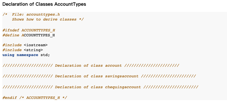 Solved Using C++. In this question, we develop bank account | Chegg.com
