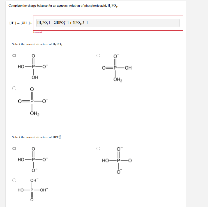 Solved Complete the charge balance for an aqueous solution | Chegg.com