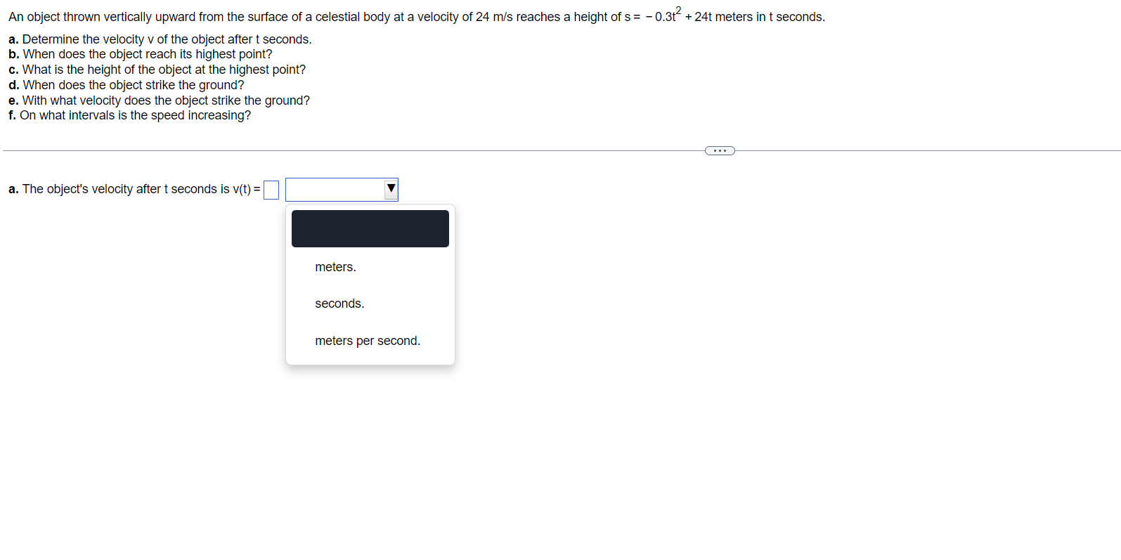 Solved An Object Thrown Vertically Upward From The Surface
