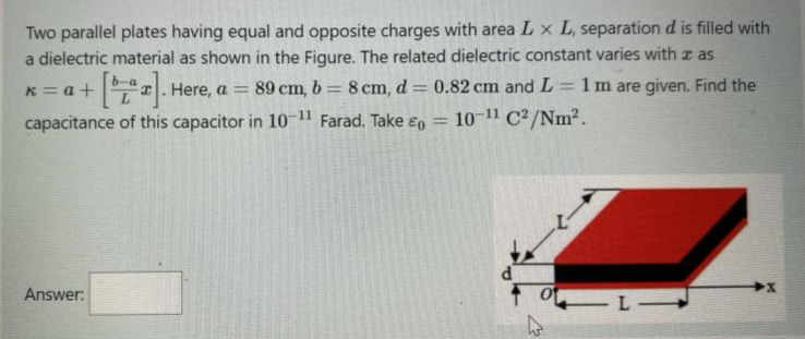 Solved Two parallel plates having equal and opposite charges | Chegg.com