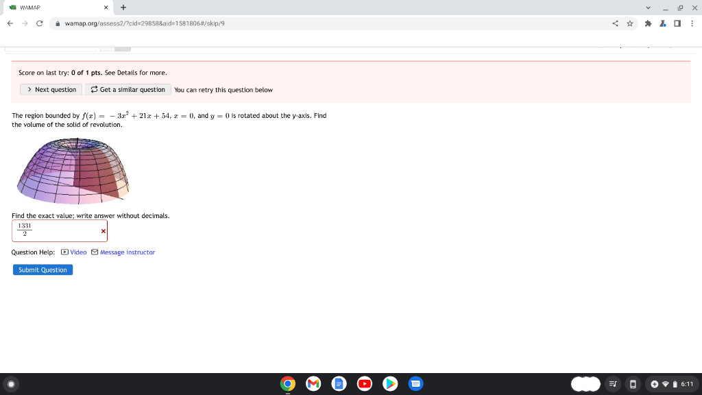 Solved WAMAP X | Chegg.com