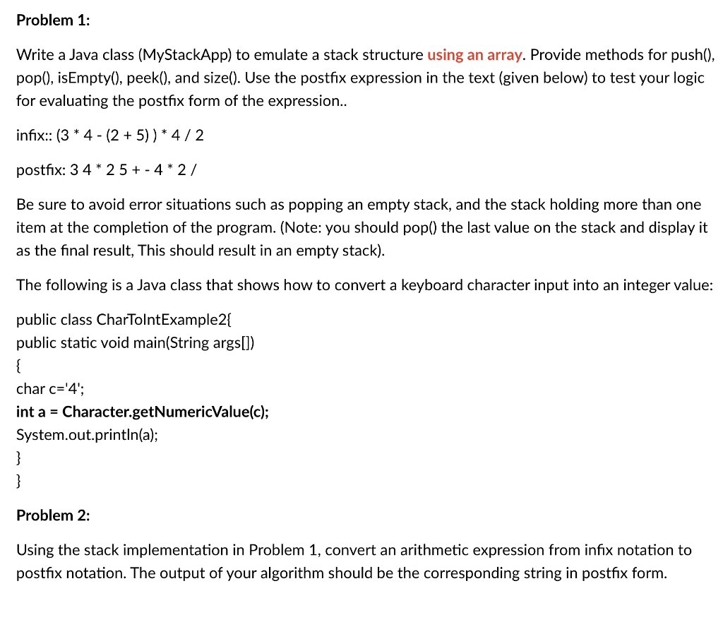 Solved JAVA - CSC202 Hi, thank you in advanced. Please leave | Chegg.com