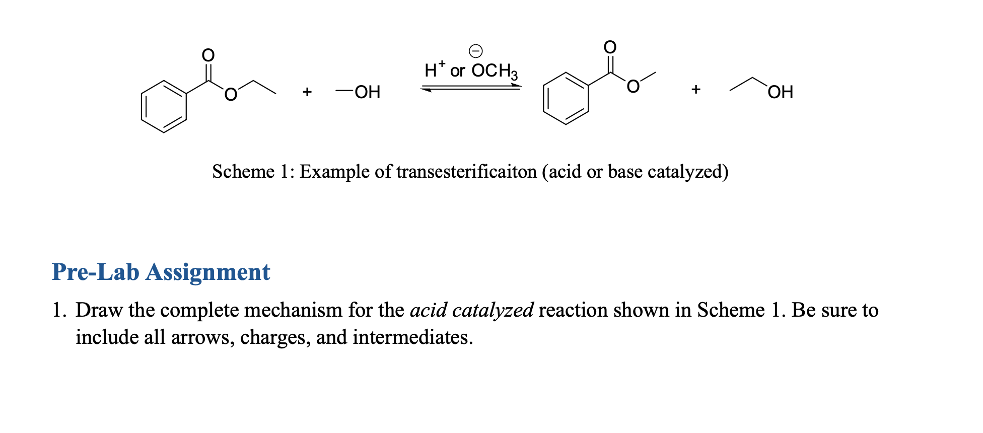 Solved H or OCH3 + r -OH OH Scheme 1: Example of | Chegg.com