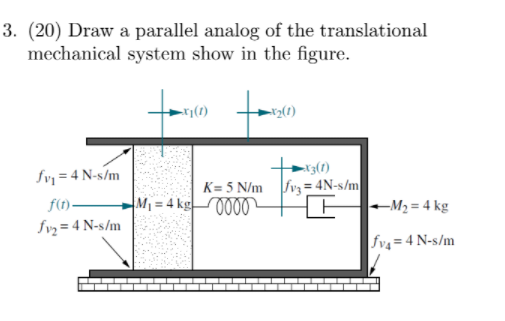 Solved 3. (20) Draw a parallel analog of the translational | Chegg.com