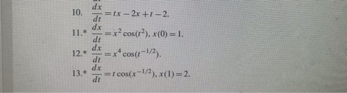 Solved Exercises In Exercises 1-14, solve the differential | Chegg.com