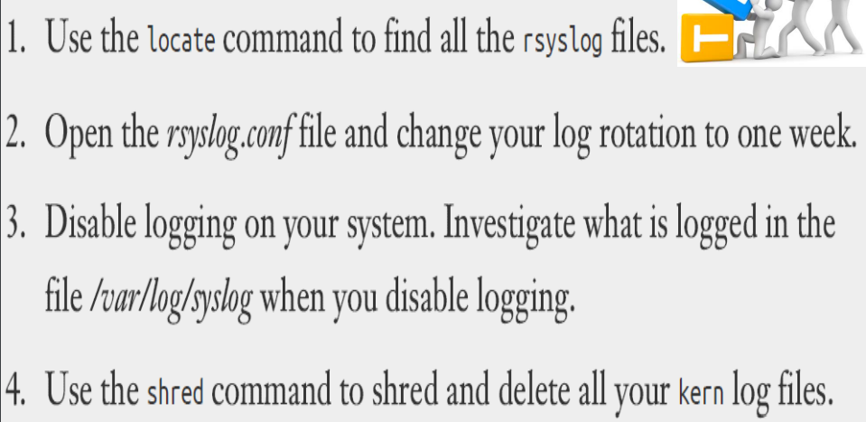 Solved 1. Use the locate command to find all the rsyslog | Chegg.com