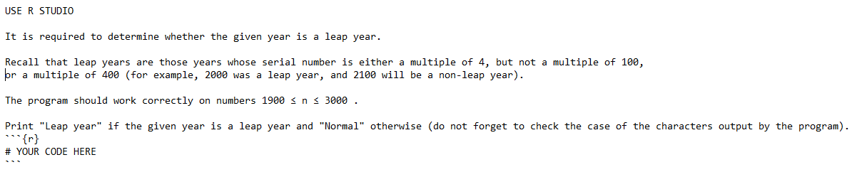 Solved USE R STUDIO It is required to determine whether the | Chegg.com