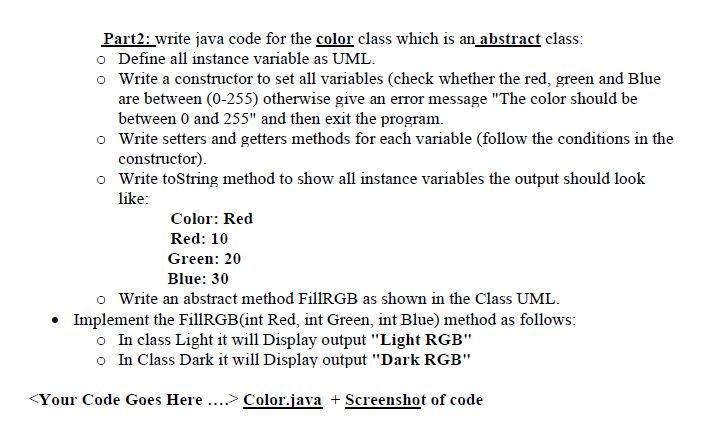 Solved Question 1: Given the following Class Hierarchy, | Chegg.com