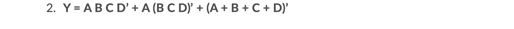 Solved Simplify The Following Boolean Equations Using
