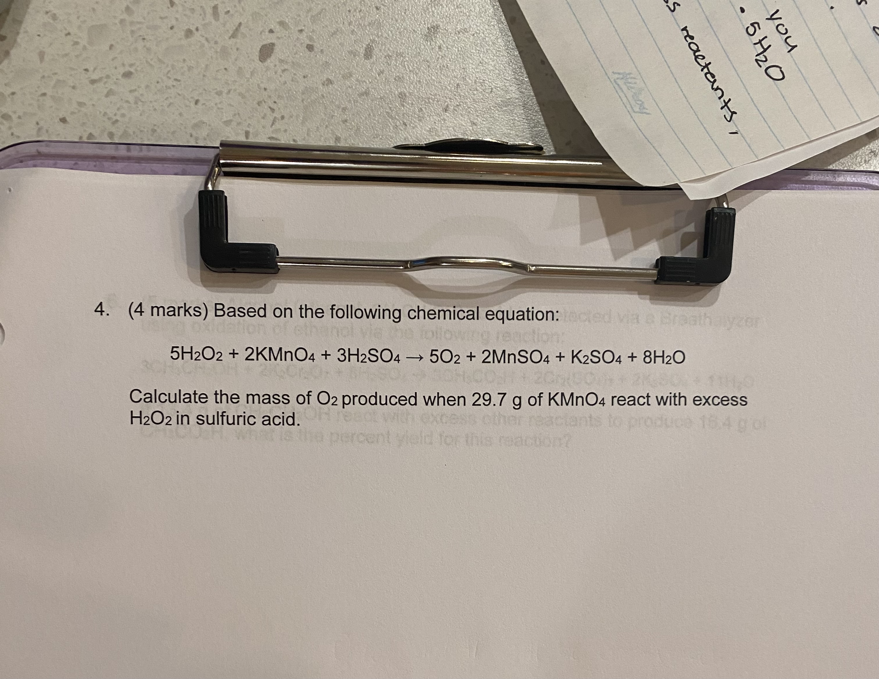 Solved (4 ﻿marks) ﻿Based on the following chemical | Chegg.com