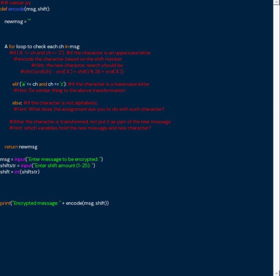 Solved #Hint: What does the assignment ask you to do with | Chegg.com