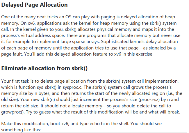 Delayed Page Allocation One of the many neat tricks | Chegg.com
