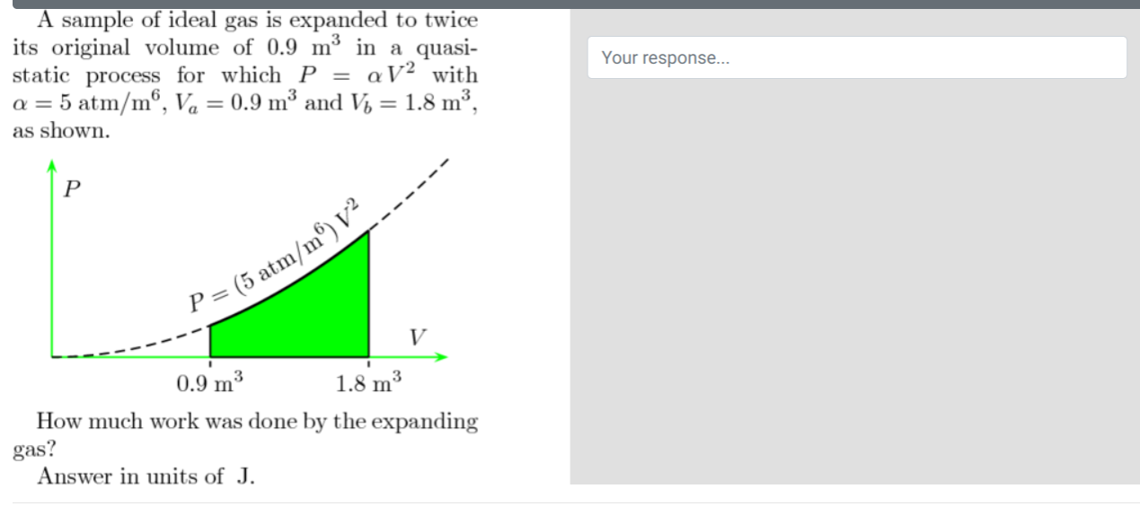 Solved Your response... A sample of ideal gas is expanded to | Chegg.com