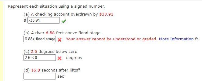 Solved Represent each situation using a signed number. (a) A | Chegg.com