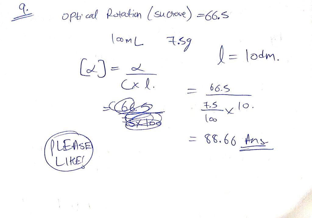 Solved EXPERIMENTAL PROCEDURE A. Add-7.5 g of sucrose or | Chegg.com