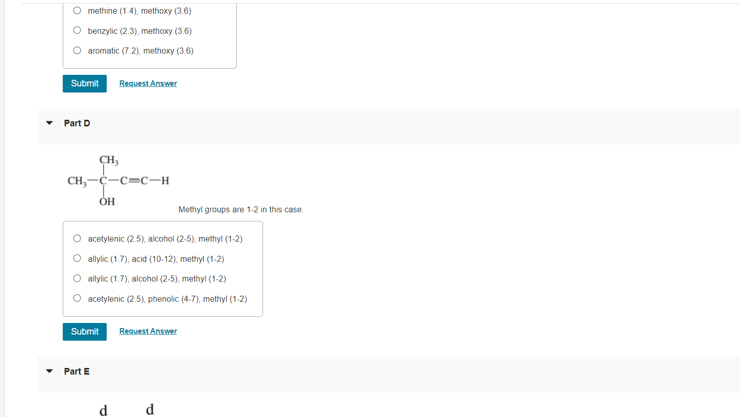 Solved Problem 13-2 4 of 10 > Part A (CH3)2C H Η΄ C(CH3)3 O | Chegg.com
