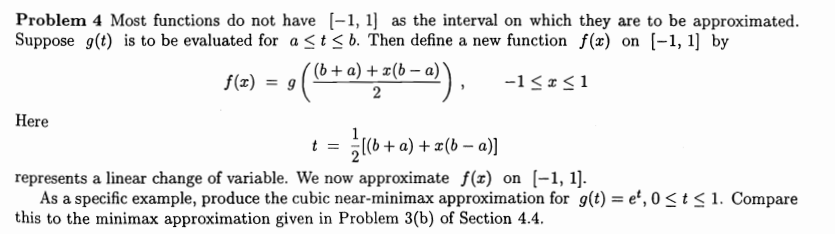 Solved Numerical analysisHow to find cubic near-minimax | Chegg.com