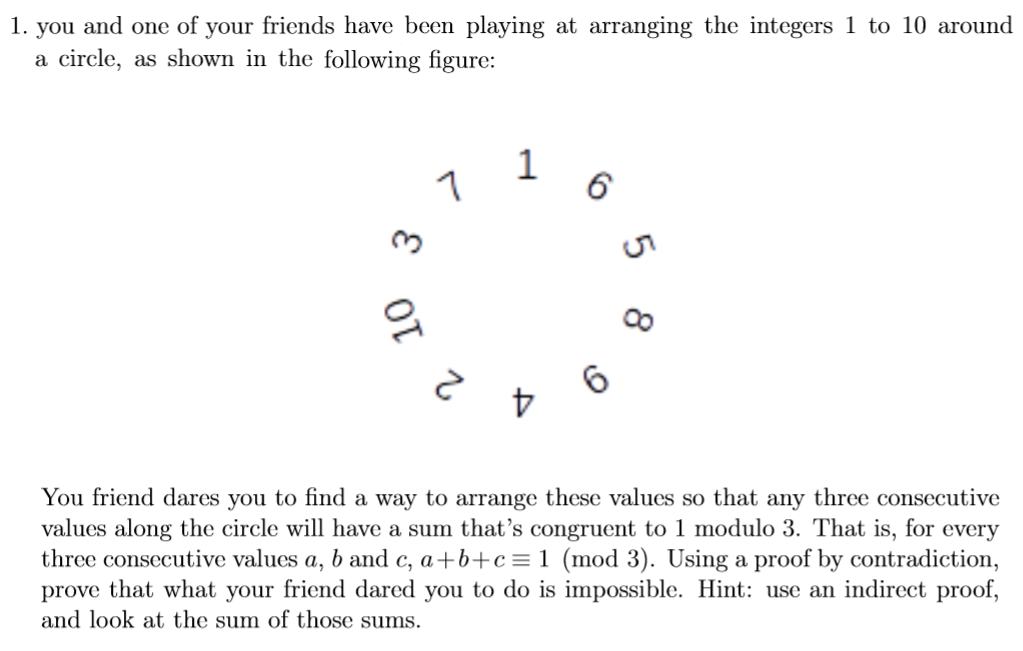 Solved 1. you and one of your friends have been playing at | Chegg.com