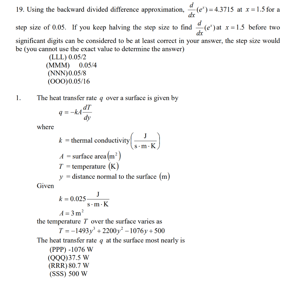 Solved 19. Using the backward divided difference | Chegg.com