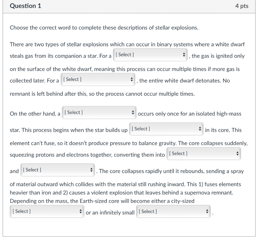 Solved Choose the correct word to complete these | Chegg.com