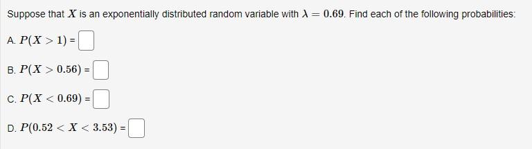 Solved Suppose that X is an exponentially distributed random | Chegg.com